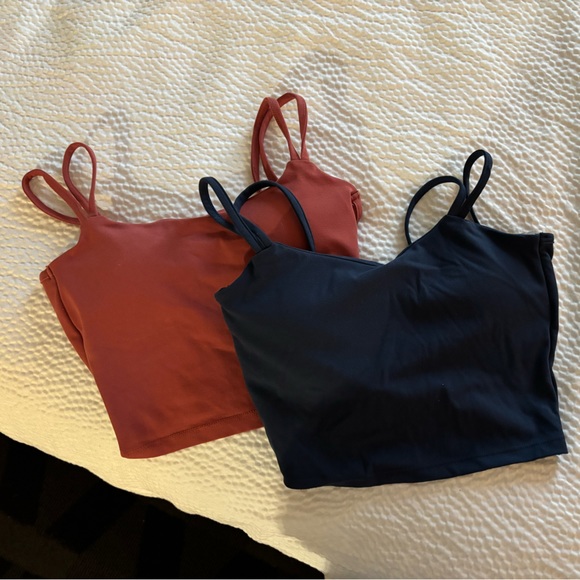 Tops | Two Open Back Workout Tanks | Poshmark